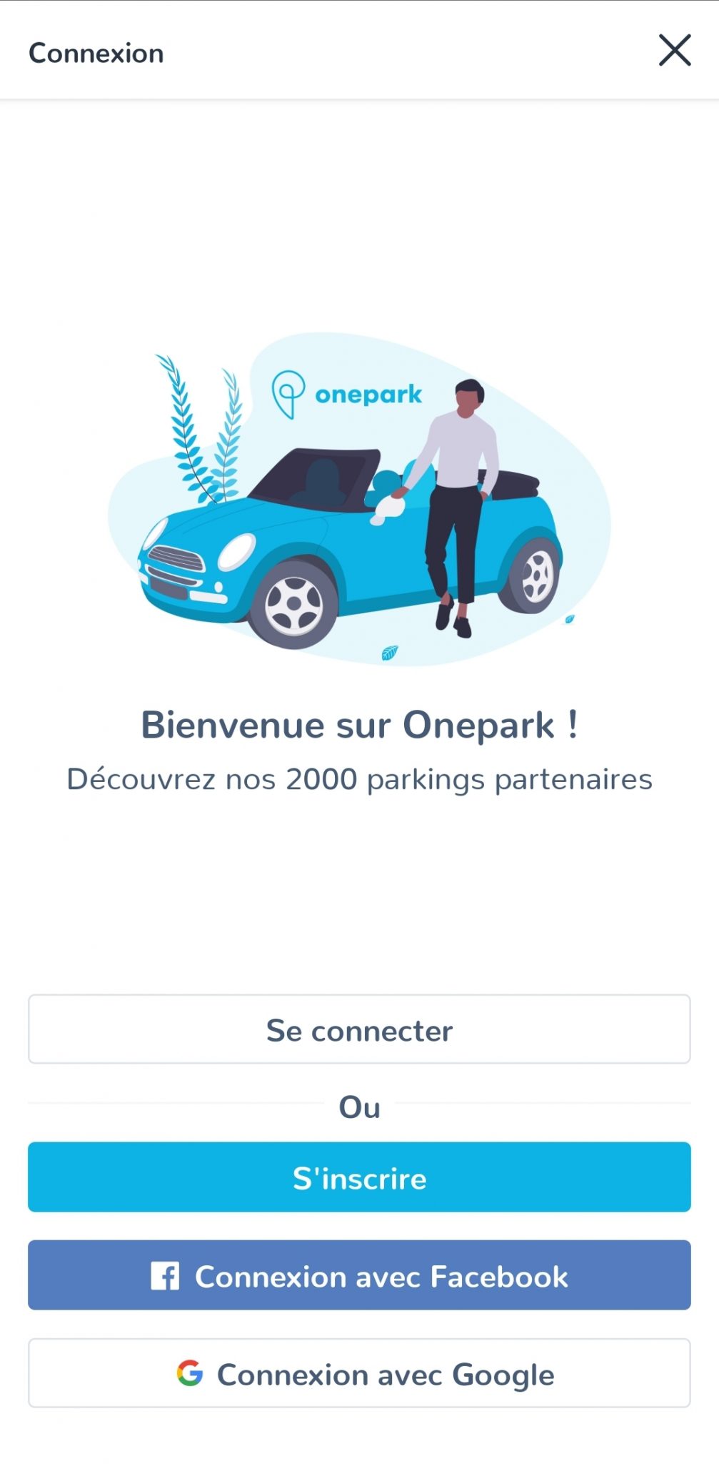 Application Onepark : la marche à suivre